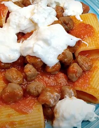 PACCHEROTTI RIGATI CON POLPETTINE E BURRATA - Al.ta Cucina | Paola_dielle