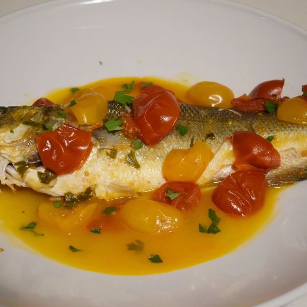 Branzino all'acqua pazza - Al.Ta Cucina | Mamy.chef75