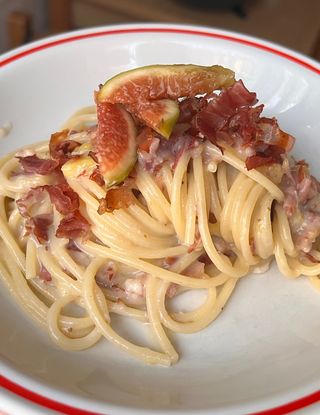 Pasta fichi, speck e zola - Al.ta Cucina | aras.cazzaniga