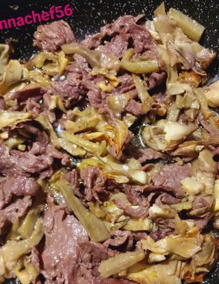 Straccetti con carciofi - Al.ta Cucina | @nonnacinziachef