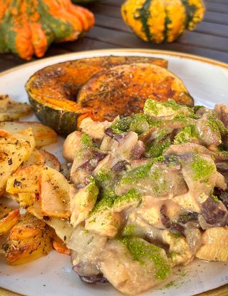 BOCCONCINI DI POLLO CREMOSI con PORCINI E RADICCHIO - Al.ta Cucina ...