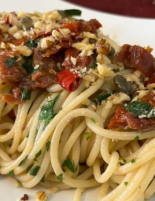 Variante degli spaghetti alla gravunaro - Al.ta Cucina | lia.e.chia