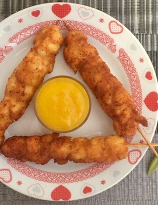 "Pollo al Coco y Salsa de Mango" ossia Pollo al Cocco con Salsa di ...