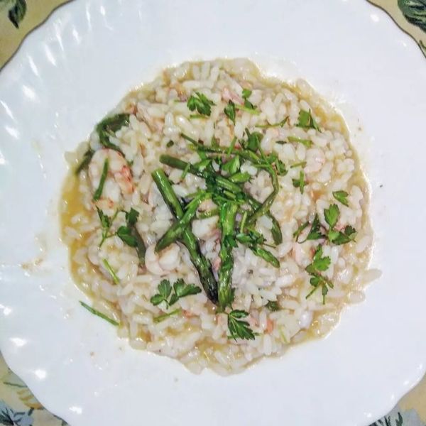 Risotto agli asparagi e gamberetti - Al.ta Cucina | Love_food_puglia_italy