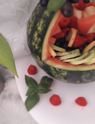 Macedonia in cestino... di anguria - Al.ta Cucina | Antipastidautore