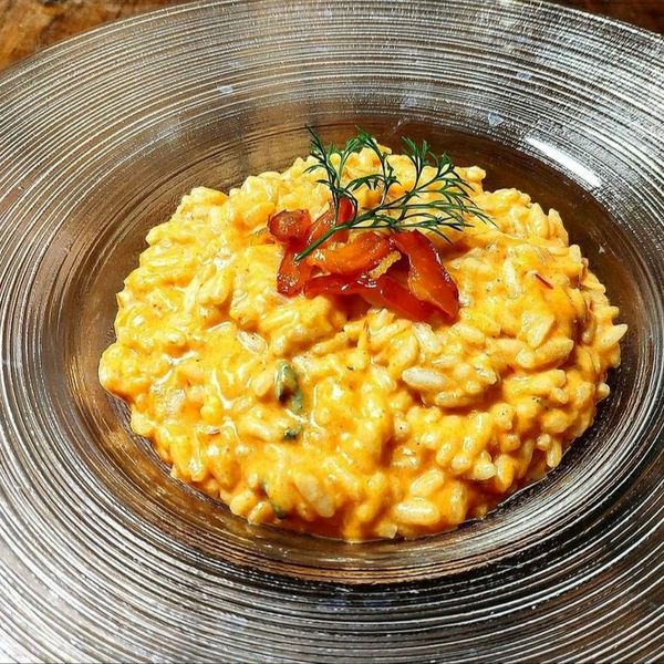 Risotto alla crema di peperoni rossi e Gorgonzola - Al.ta Cucina | gio ...