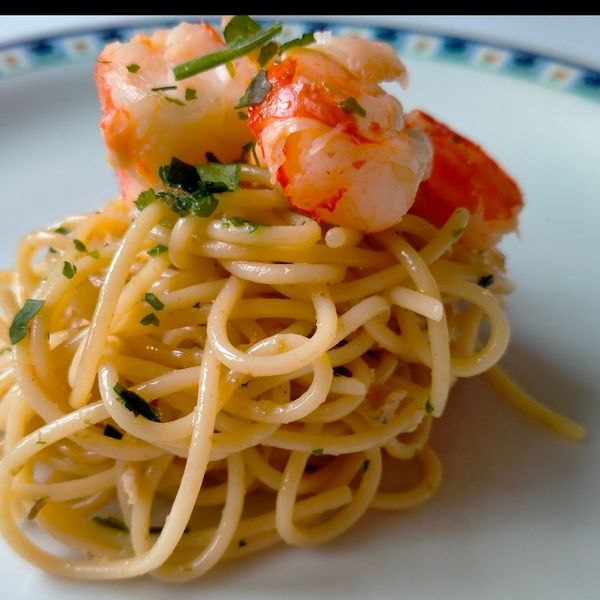 Spaghetti con gamberi - Al.Ta Cucina | stefania.melis