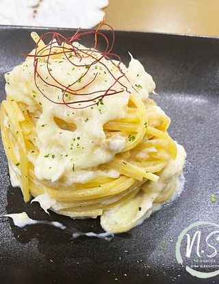 Spaghetti al baccalà mantecato - Al.ta Cucina | savianonunzio