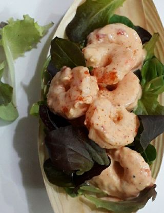 Cocktail di gamberoni con salsa rosa Calvè - Al.ta Cucina ...