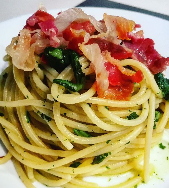 Spaghetti Tenerume e pancetta | Al.ta Cucina