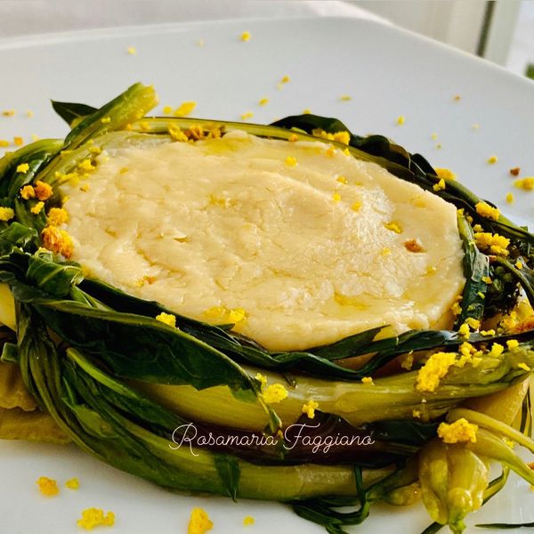 PUREA DI FAVE SECCHE E CICORIA OTRANTINA #BrigataAltaCucina | Al.ta Cucina