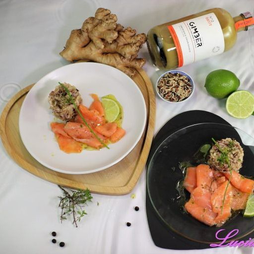 Salmone affumicato aromatizzato al Gimber | Al.ta Cucina