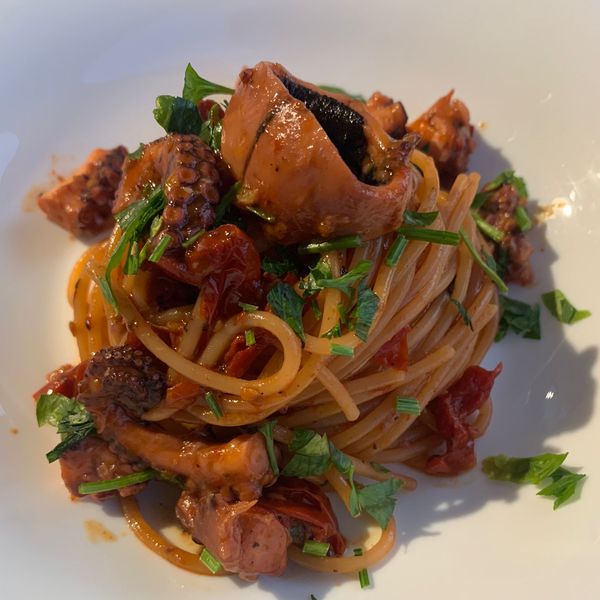 Spaghetti al polpo | Al.ta Cucina