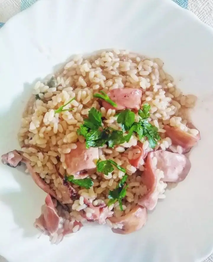 Risotto con calamari | Al.ta Cucina