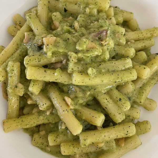 Sedanini con crema di zucchine e salmone | Al.ta Cucina