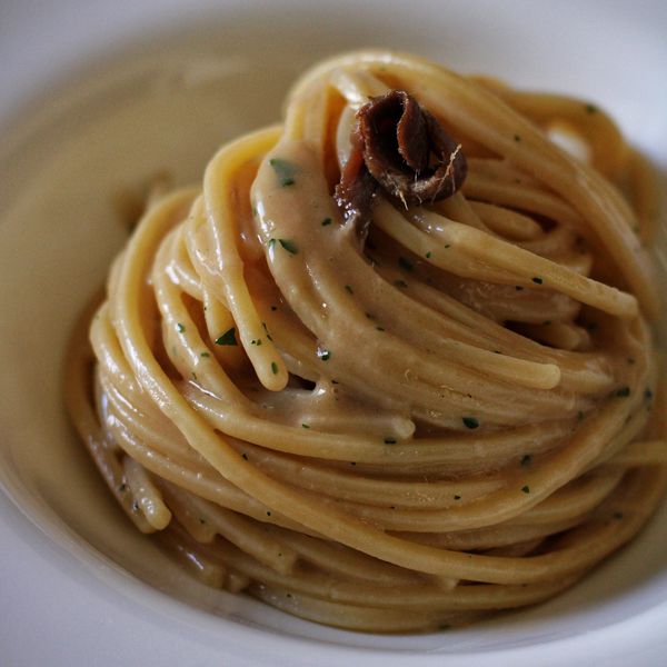 Spaghetti burro e alici | Al.ta Cucina