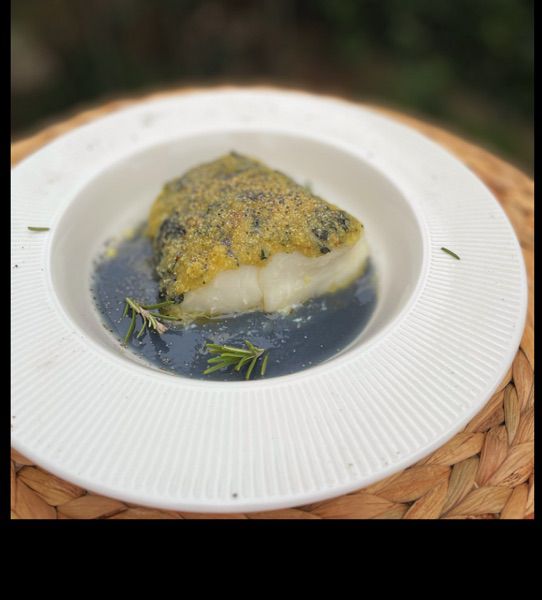 Merluzzo panato con cavolfiore viola | Al.ta Cucina