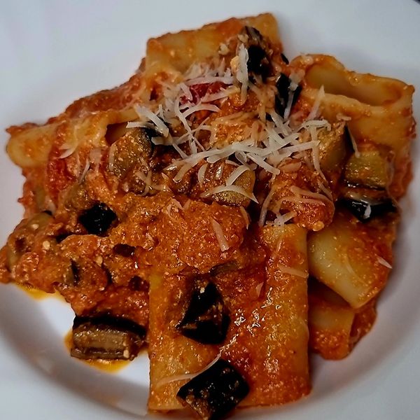 Paccheri alla Norma light | Al.ta Cucina