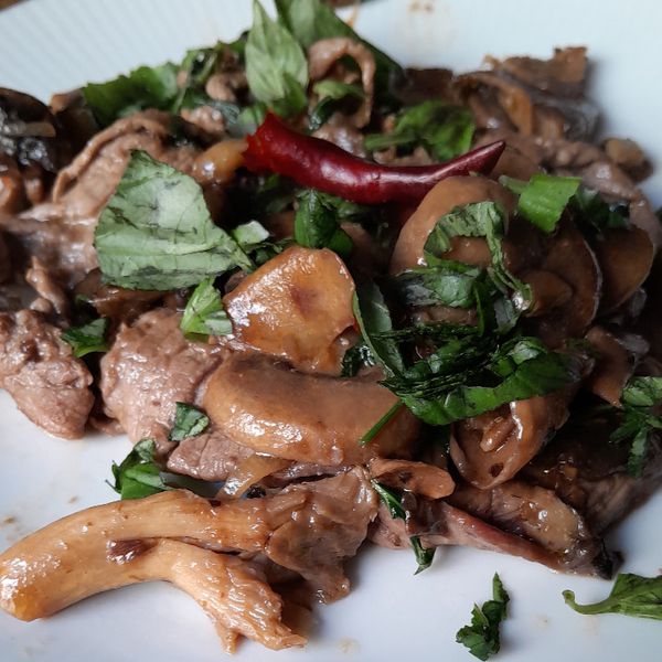 Straccetti con funghi | Al.ta Cucina